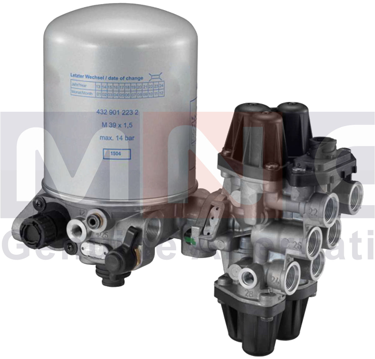 MNG Spare Parts 115-064 replaces Air Dryer Assembly WIth Valve 9325002